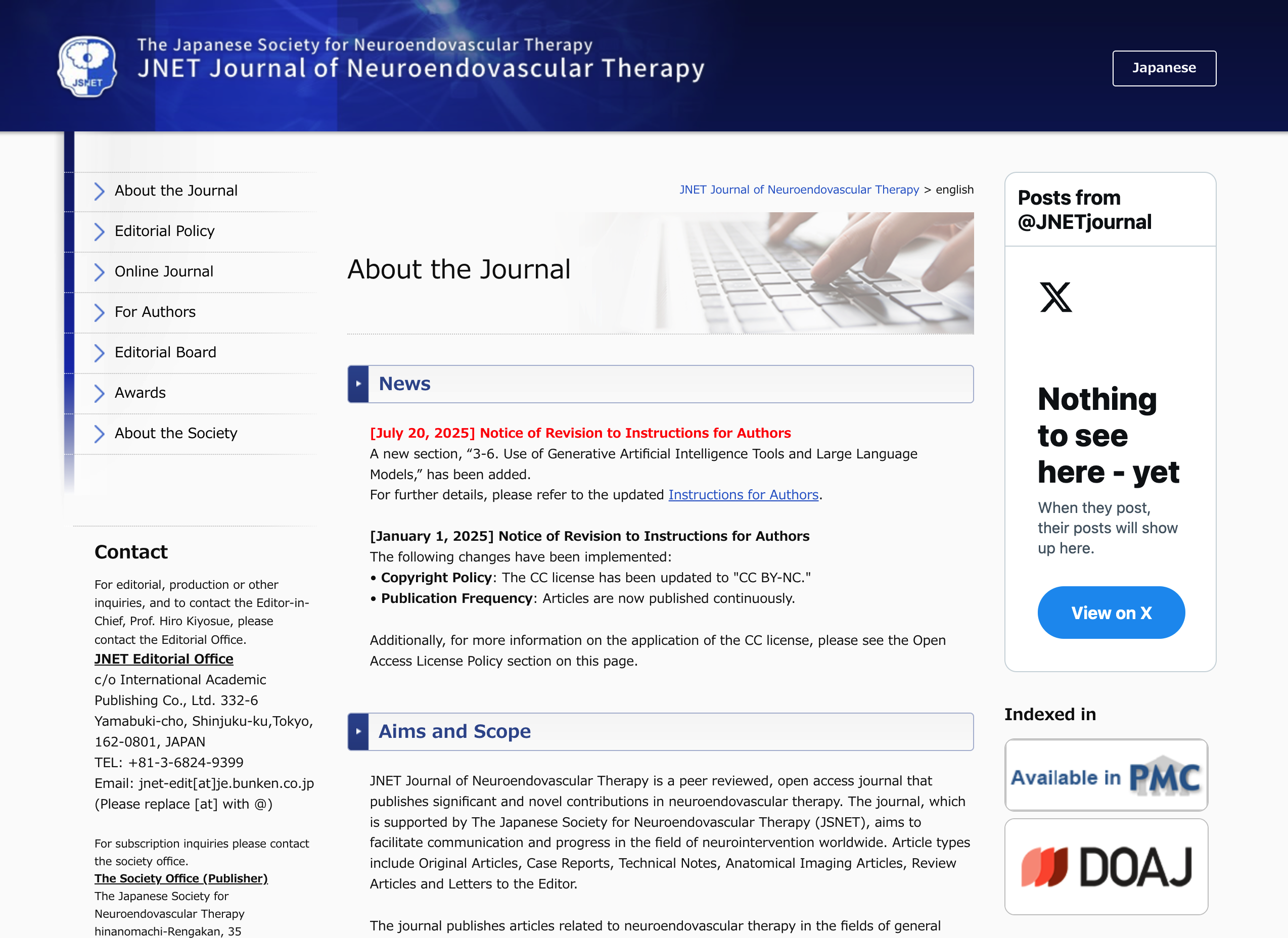 journal - 日本脳神経血管内治療学会 : JSNET